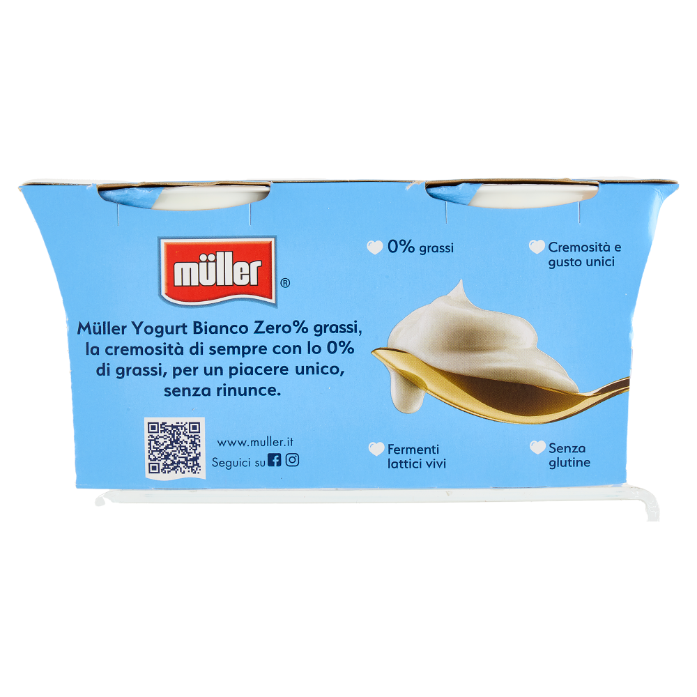 müller Bianco Zero% Grassi 2 x 125 g | Carrefour