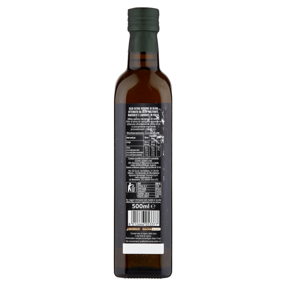 Carrefour Extra Olio Extra Vergine di Oliva 100% Italiano 500 ml ...