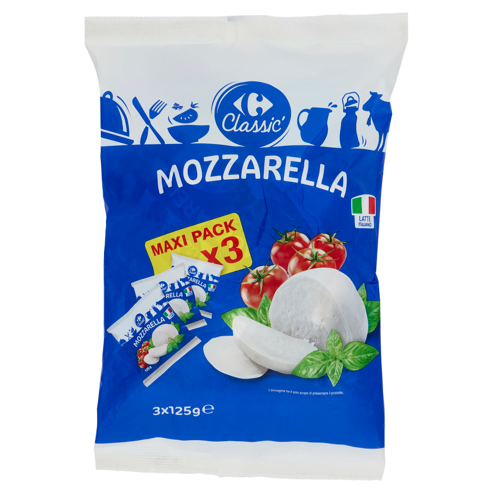 Carrefour Classic Mozzarella 3 x 125 g | Carrefour