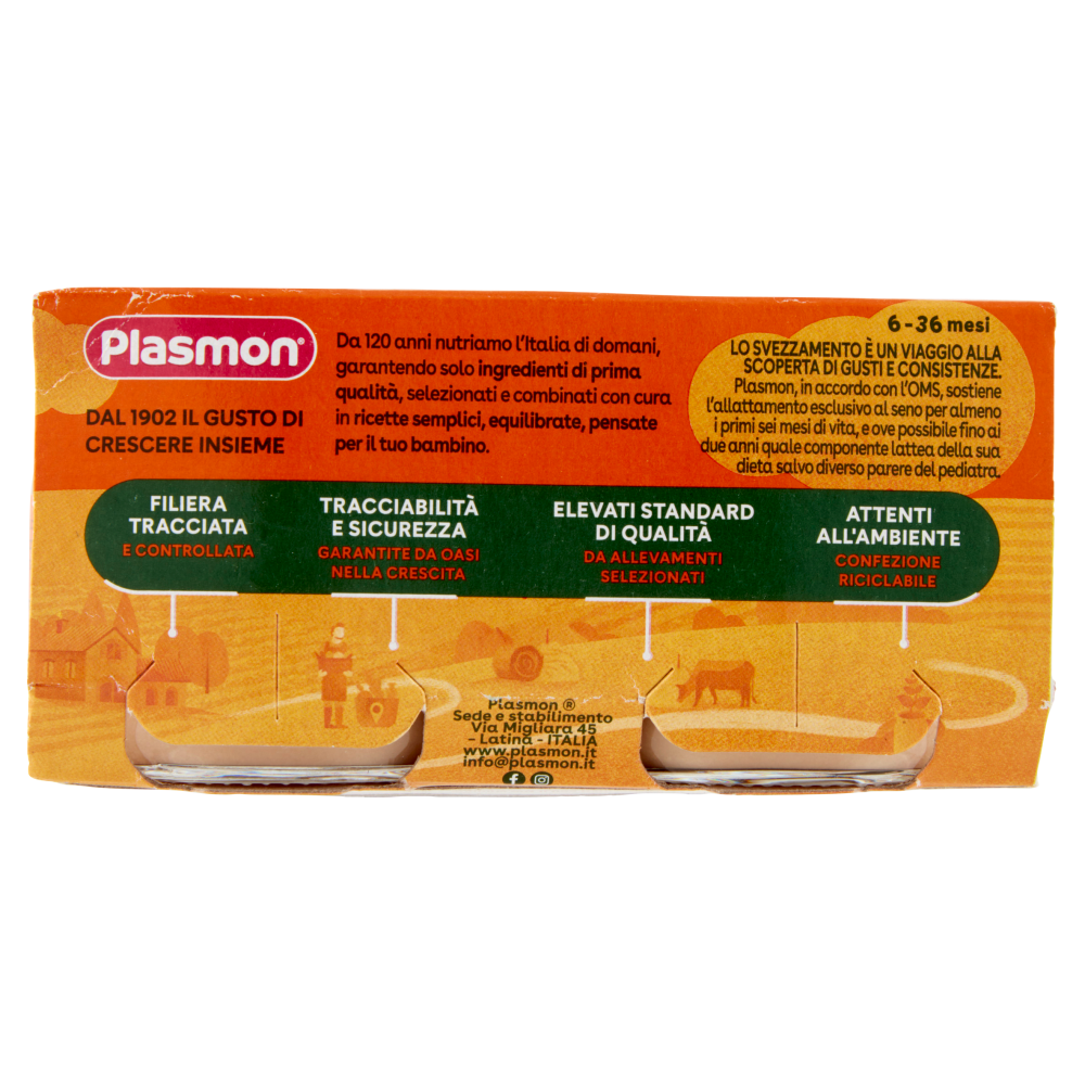 Plasmon Omogeneizzato Manzo con cereale 2 x 80 g | Carrefour