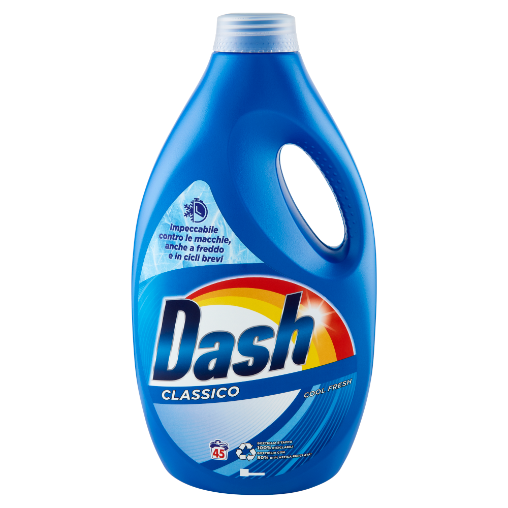 Dash Detersivo Liquido Lavatrice, Classico, 45 Lavaggi 2250 ml | Carrefour