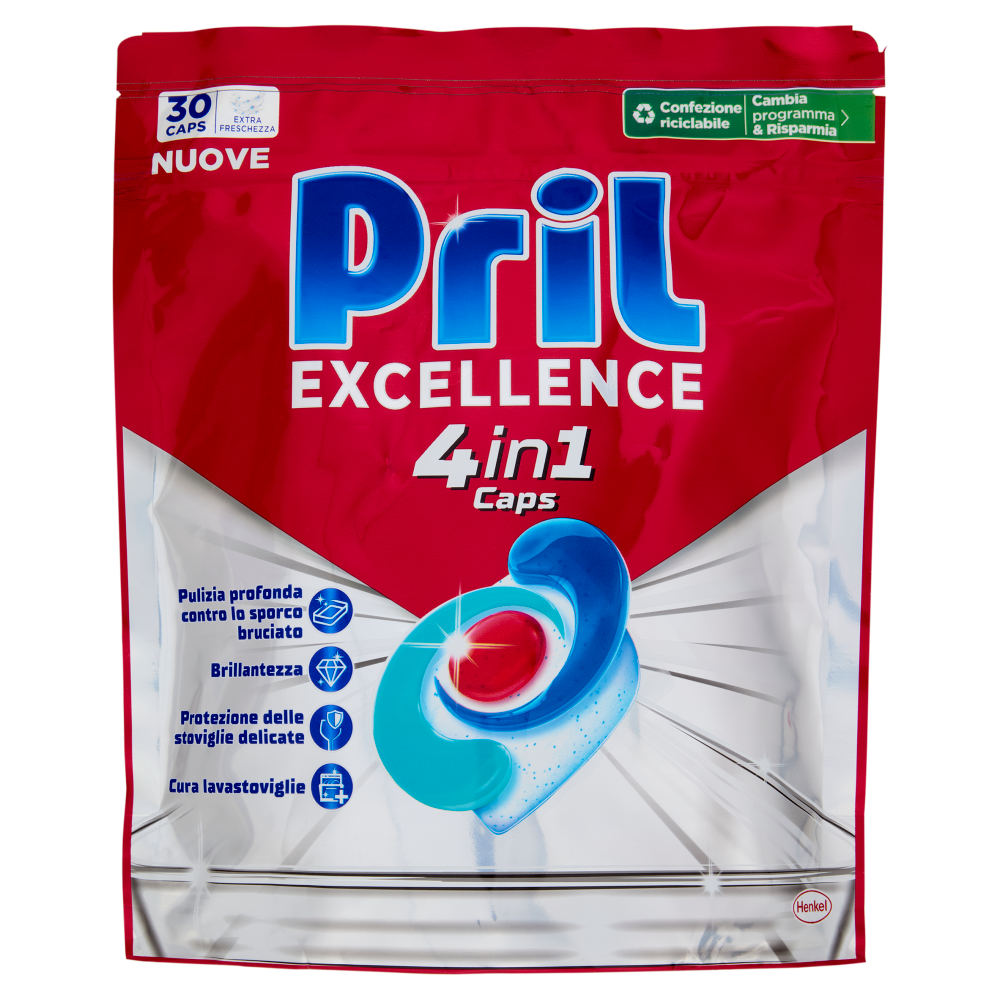 PRIL Excellence 4in1 Caps 30pz (543g) | Carrefour
