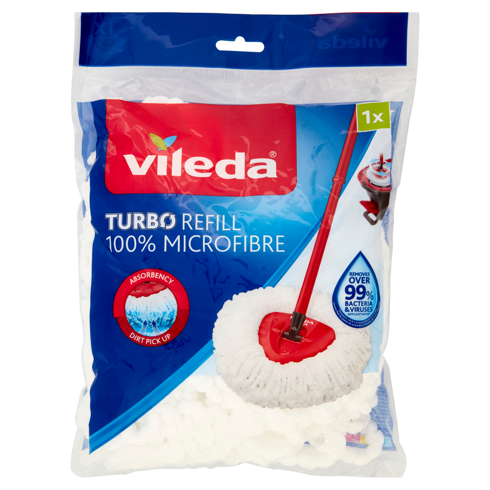Vileda Turbo Refill 100% Microfibre 1 pz | Carrefour