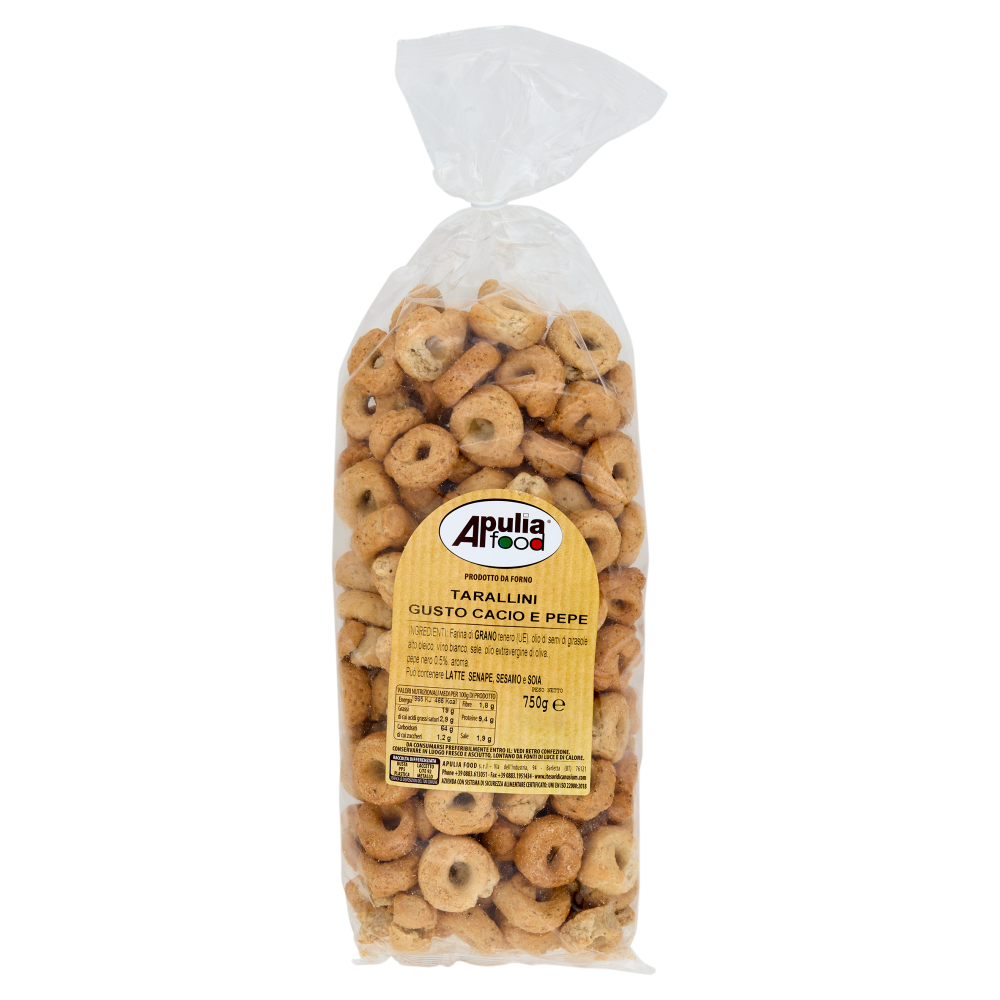 Apulia food Tarallini Gusto Cacio e Pepe 750 g | Carrefour