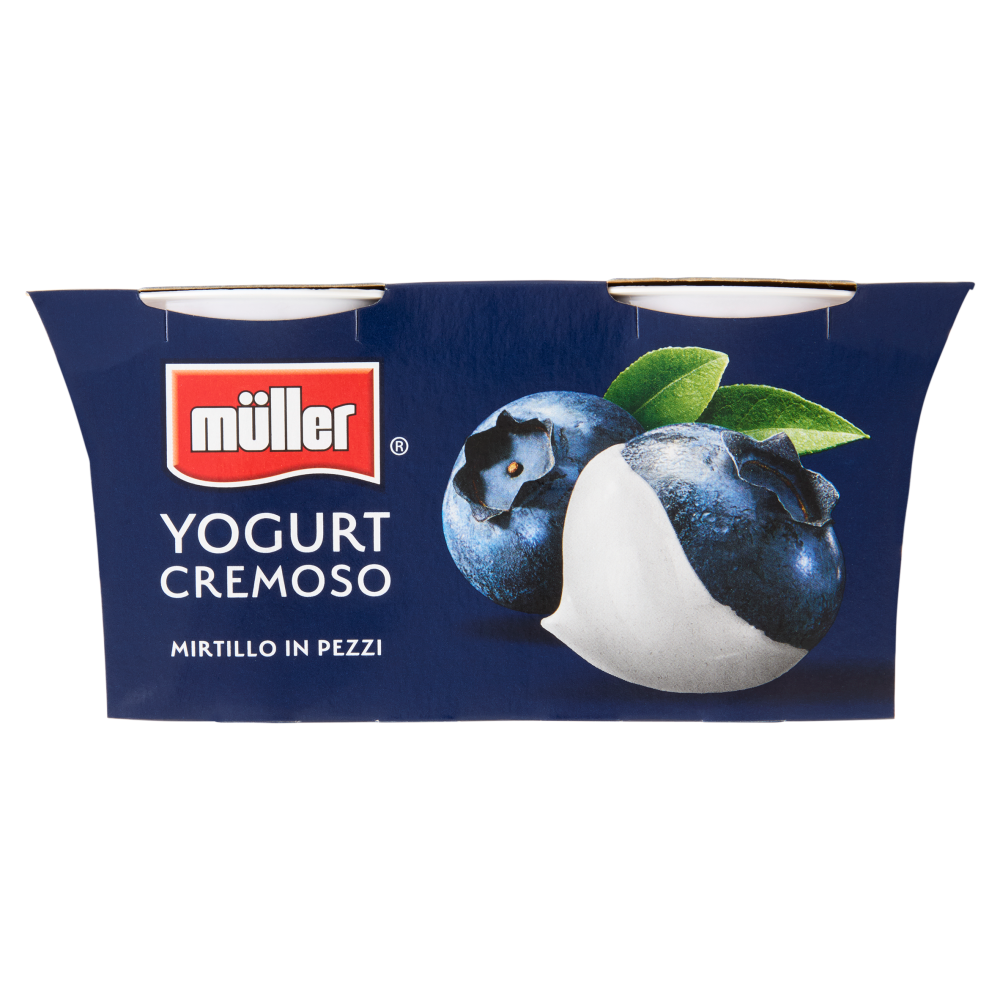 müller Yogurt Cremoso Mirtillo in Pezzi 2 x 125 g | Carrefour
