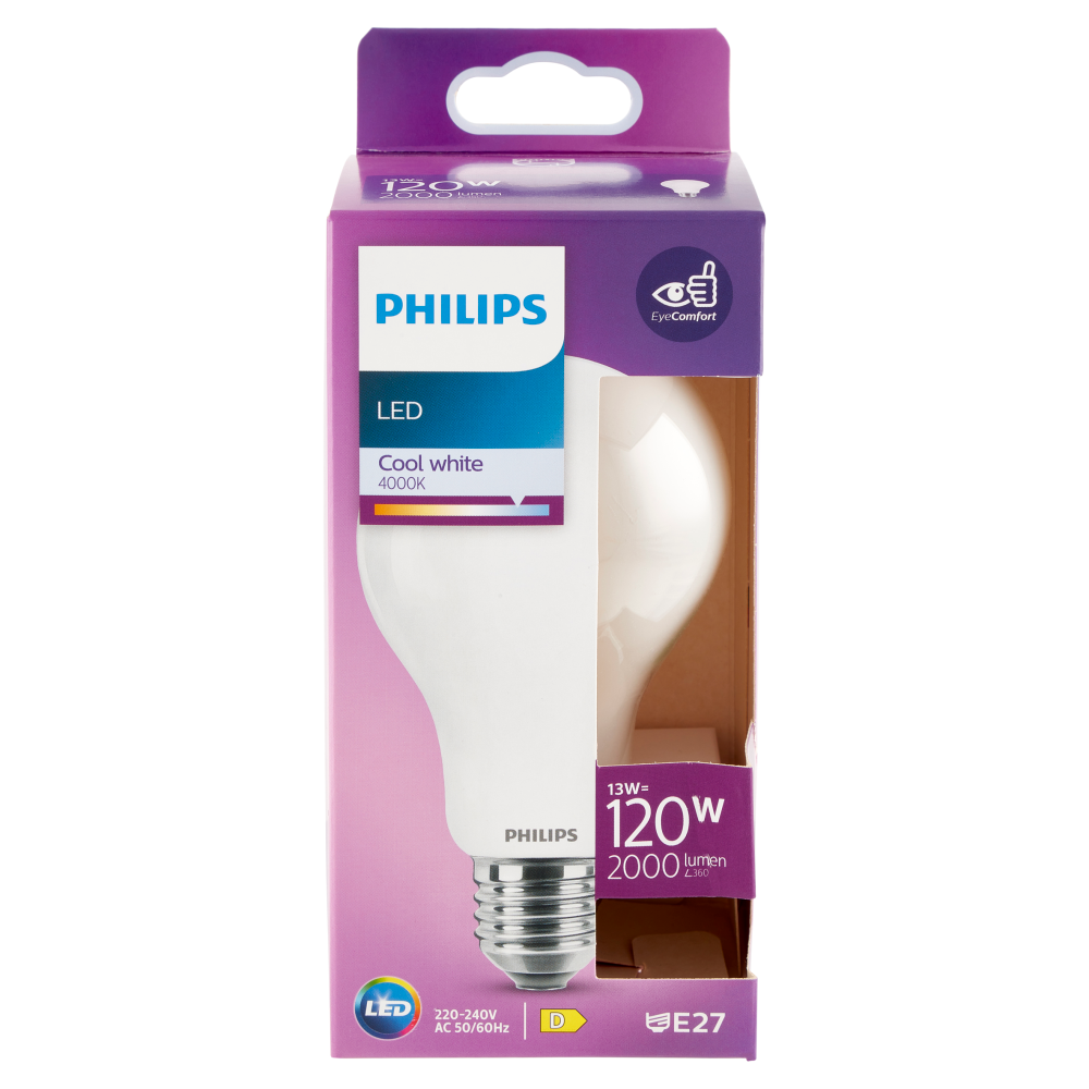 Philips Led goccia vetro 120W E27 4000K | Carrefour