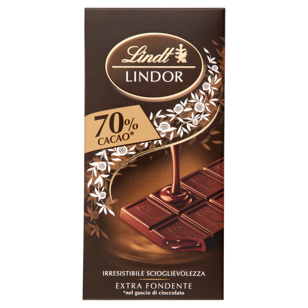 Lindt Lindor Tavoletta Cioccolato extra fondente 70% 100 g | Carrefour