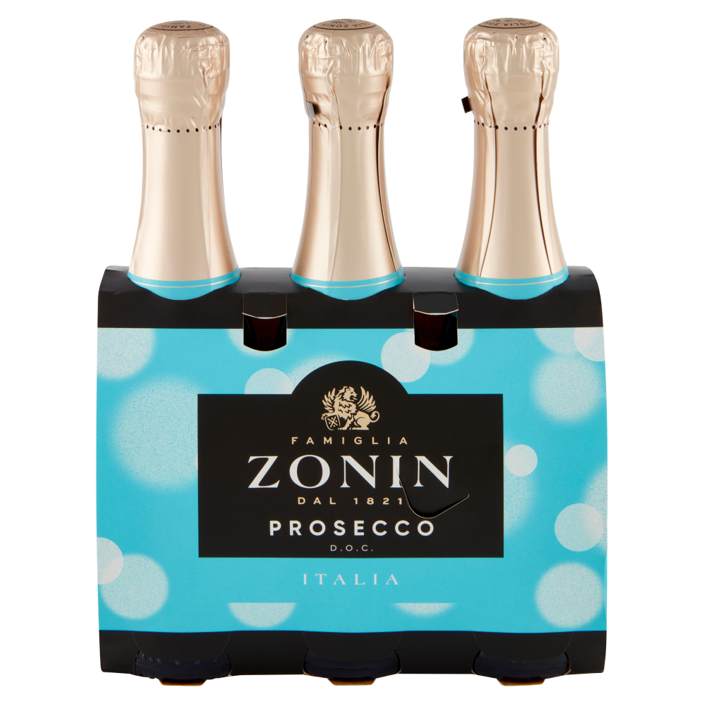 Zonin Prosecco D.O.C. Extra Dry 3 x 200 ml | Carrefour
