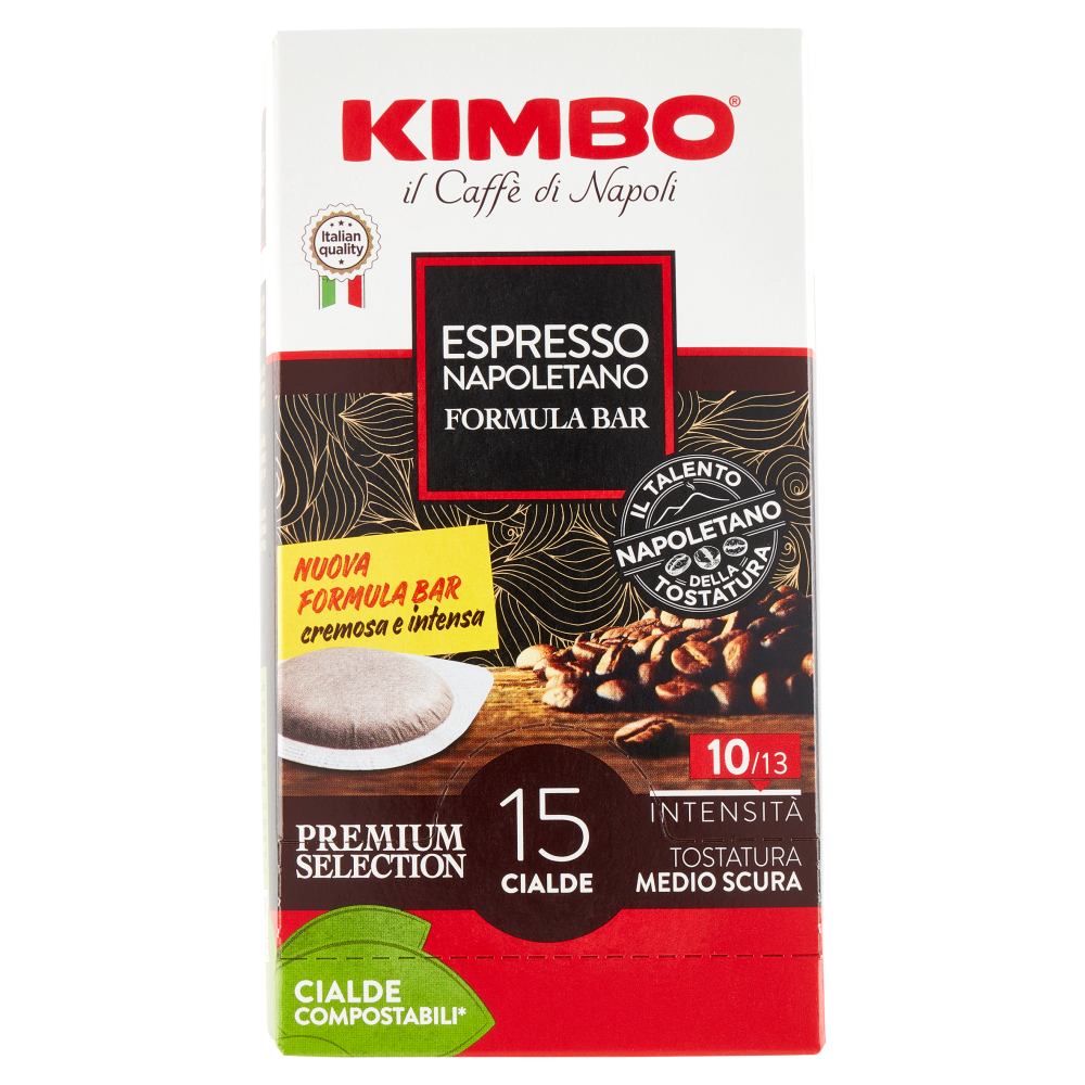 Kimbo Espresso Napoletano Formula Bar 15 Cialde Compostabili* 109.5 g ...
