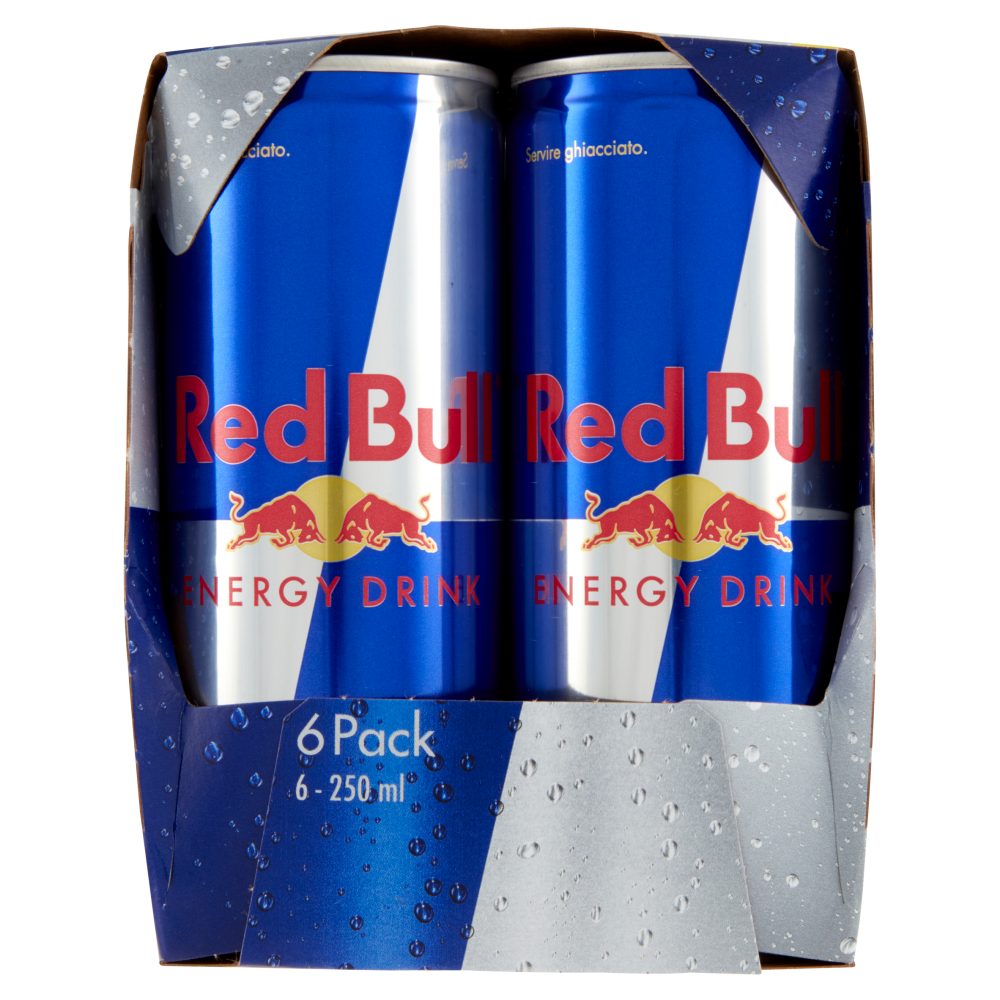 Red Bull Energy Drink, 250 ml (6 Lattine) | Carrefour