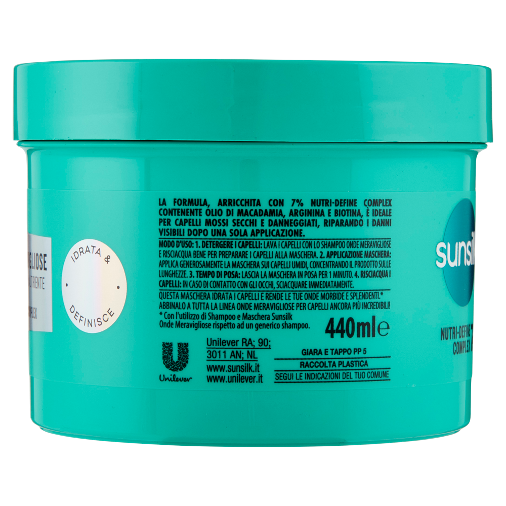 sunsilk Onde Meravigliose Maschera Extra Nutriente 440 ml | Carrefour