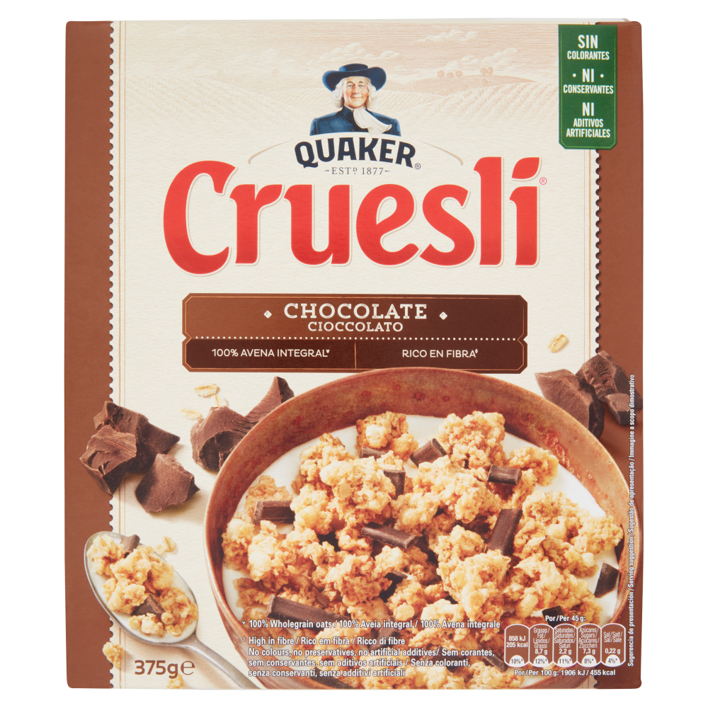 Quaker Cruesli Cioccolato 375 g | Carrefour