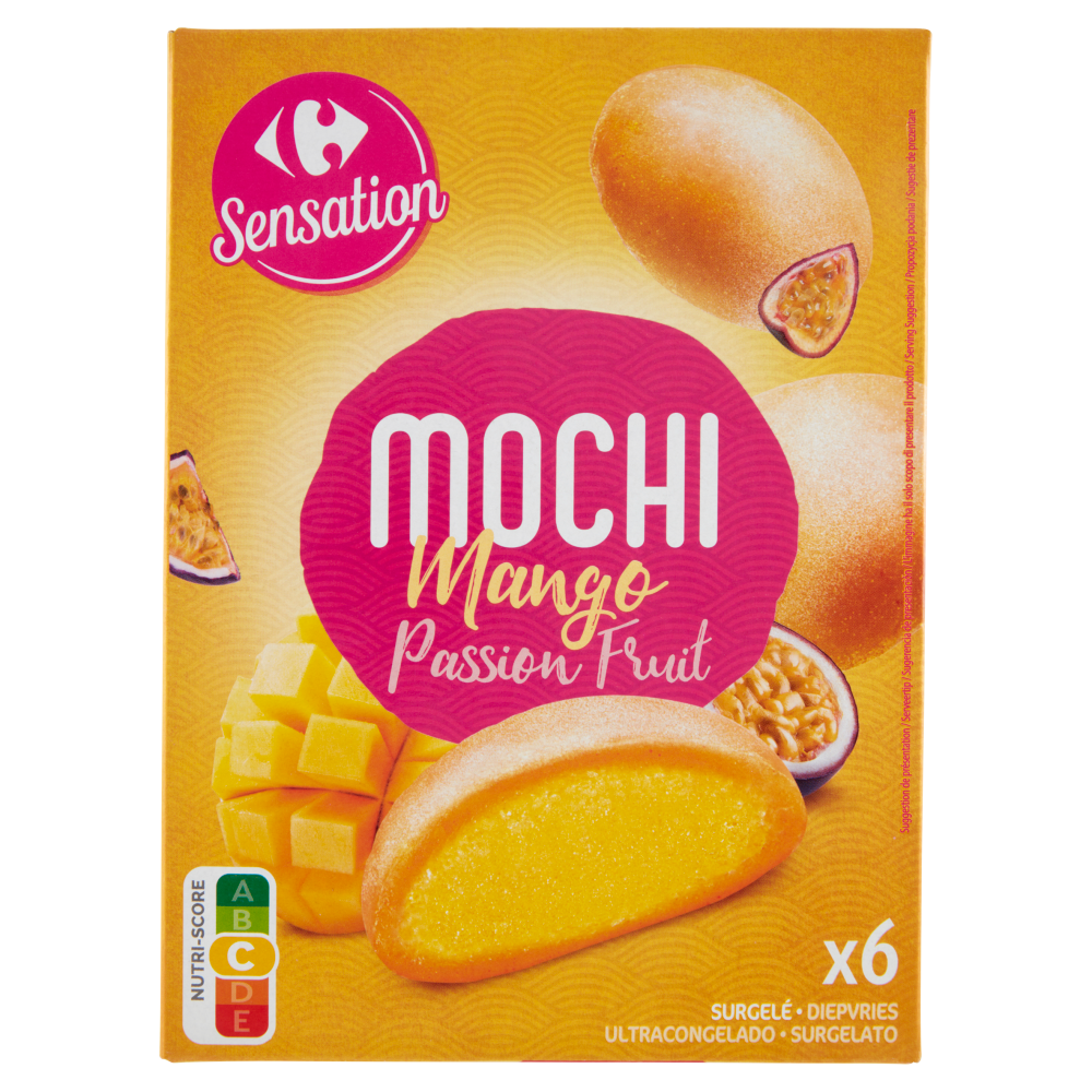 Carrefour Sensation Mochi Mango Passion Fruit Surgelato 6 Pezzi 210 g | Carrefour