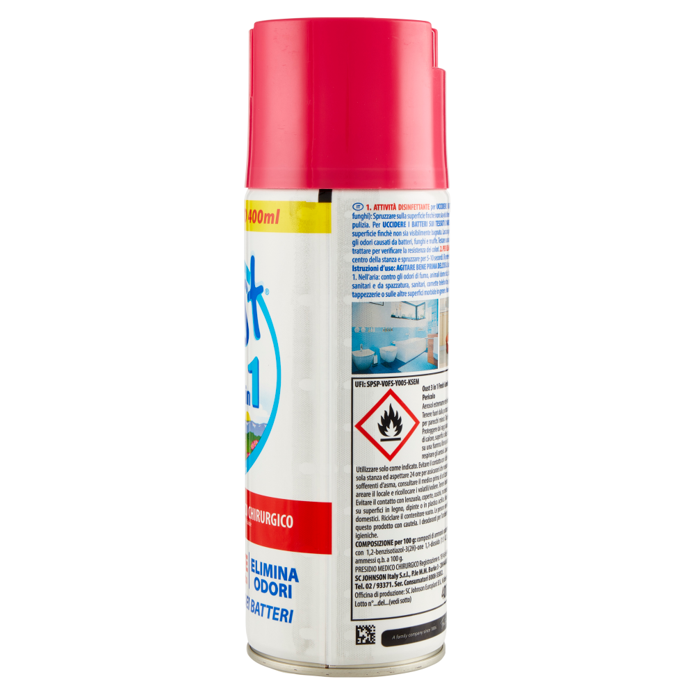 Oust 3 in 1 Spray Disinfettante per Superfici e Tessuti d'Arredo ...