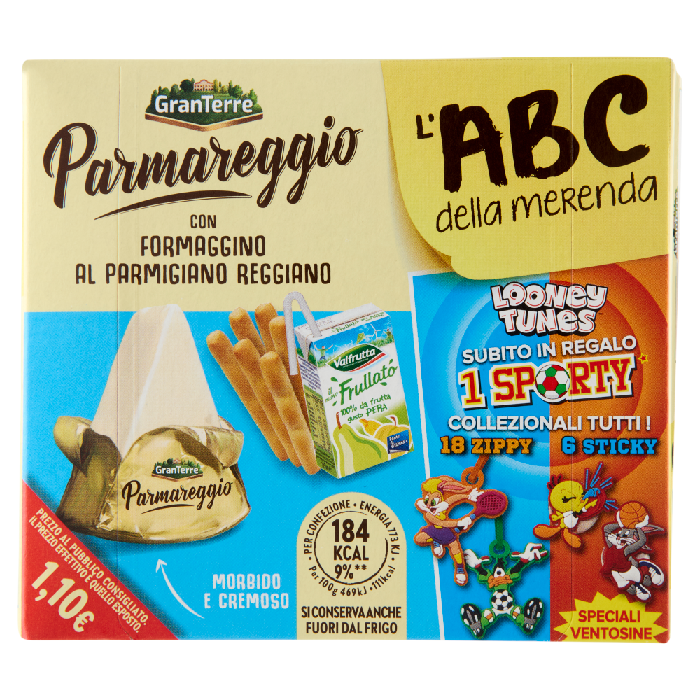Parmareggio l'ABC della merenda con Formaggino al Parmigiano Reggiano ...
