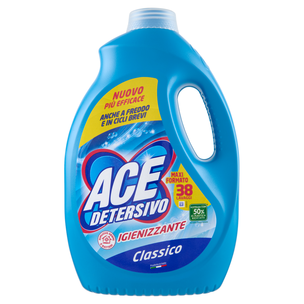 Ace Detersivo Igienizzante Classico 38 Lavaggi 1900 ml | Carrefour