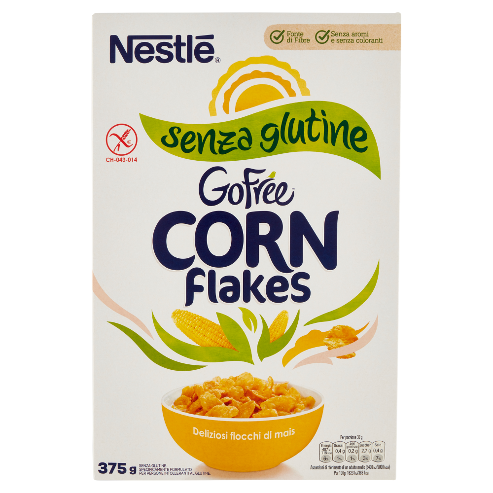 GO FREE Corn Flakes Fiocchi di mais senza glutine 375 g | Carrefour