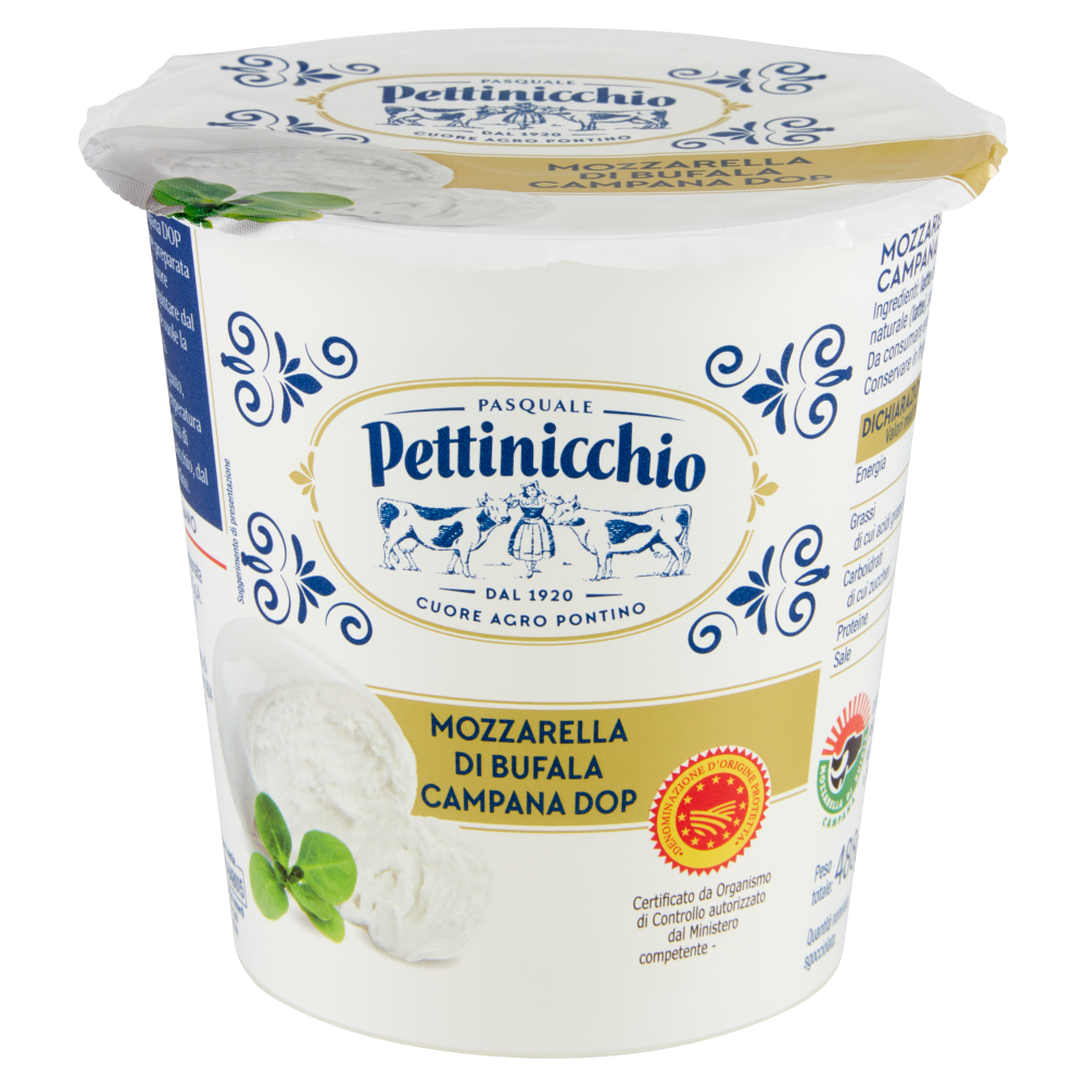 Pettinicchio Mozzarella di Bufala Campana DOP 180 g | Carrefour