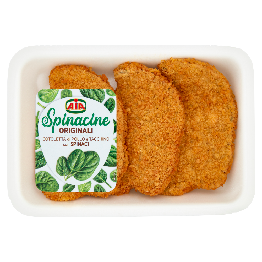 Aia Spinacine Originali Cotoletta con Pollo, Tacchino e Spinaci 0,330 ...