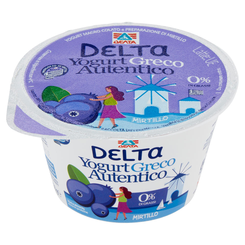 Delta Yogurt Greco Autentico 0% di Grassi Mirtillo 150 g | Carrefour