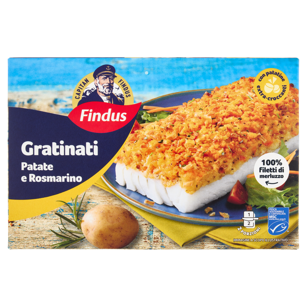 Findus Gratinati Merluzzo Patate e Rosmarino | Carrefour
