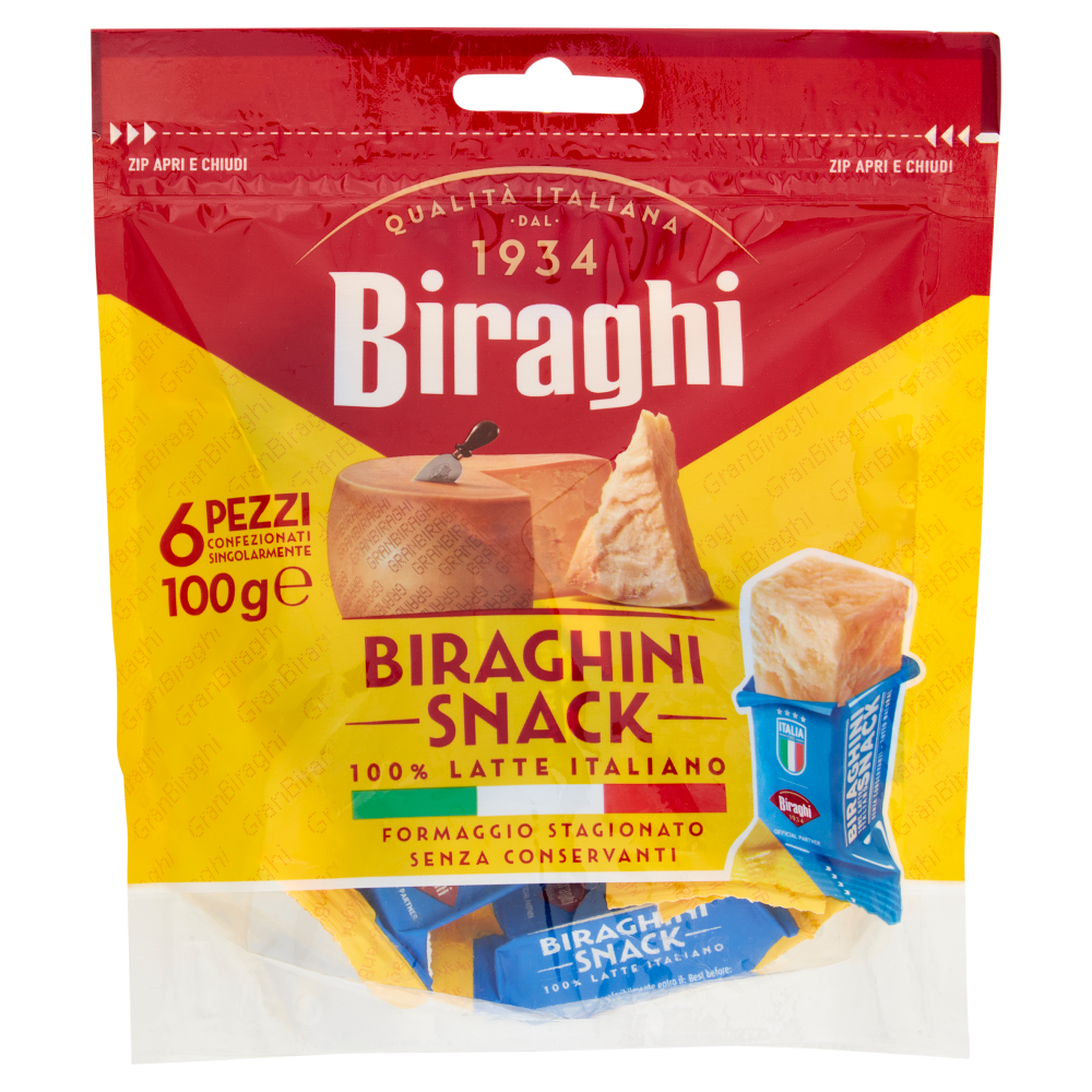 Biraghi Biraghini Snack 6 x 16,67 g | Carrefour