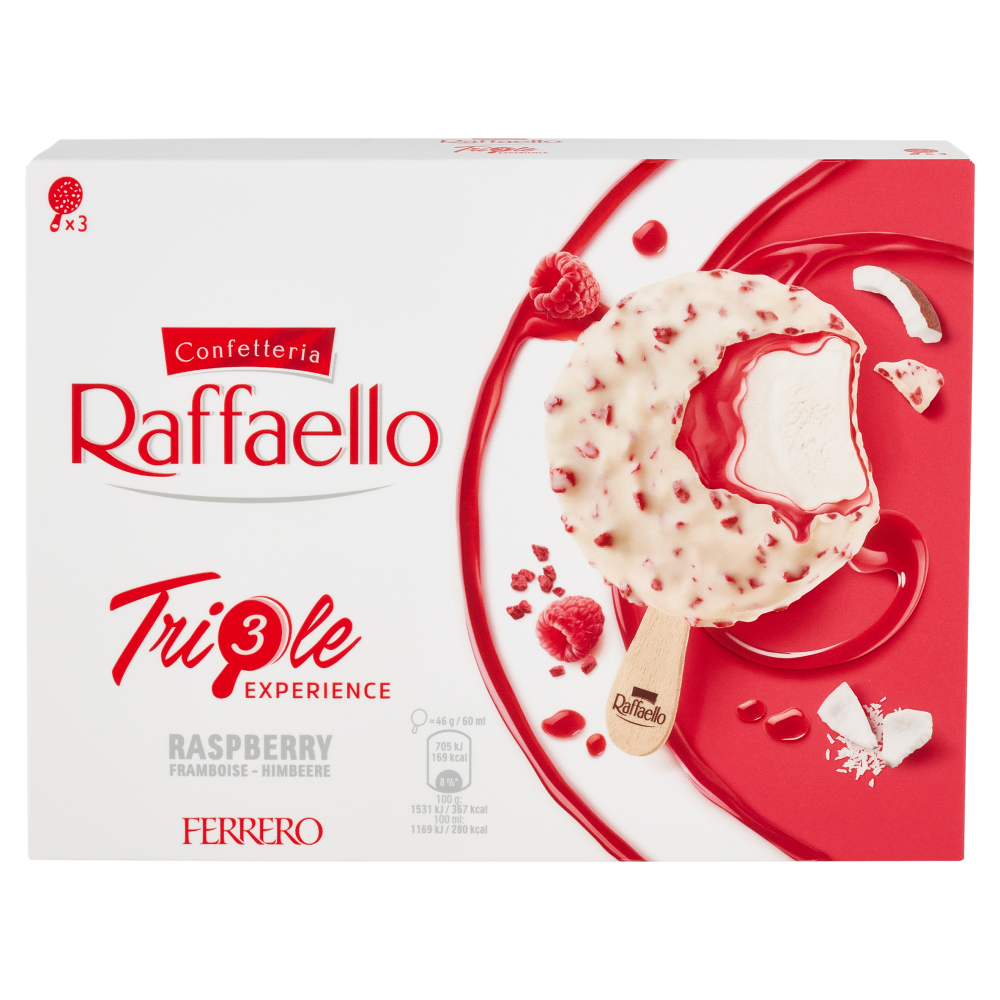 Gelato Raffaello Triple Experience Raspberry | Carrefour
