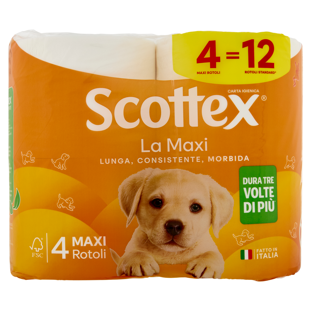 Scottex la Maxi Carta Igienica 4 pz | Carrefour