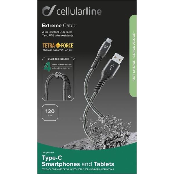 Cellularline Tetra Force Cable 120cm - MICRO USB: caratteristiche e prezzo | Carrefour