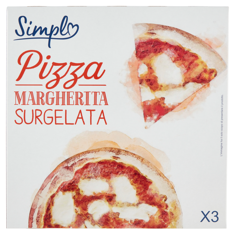 Simpl Pizza Margherita Surgelata 3 x 320 g | Carrefour