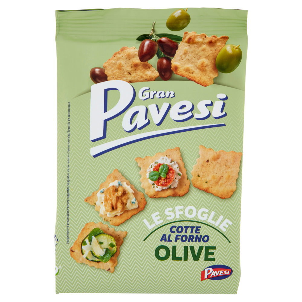 Gran Pavesi le Sfoglie Olive Snack Cotto al Forno 150g | Carrefour
