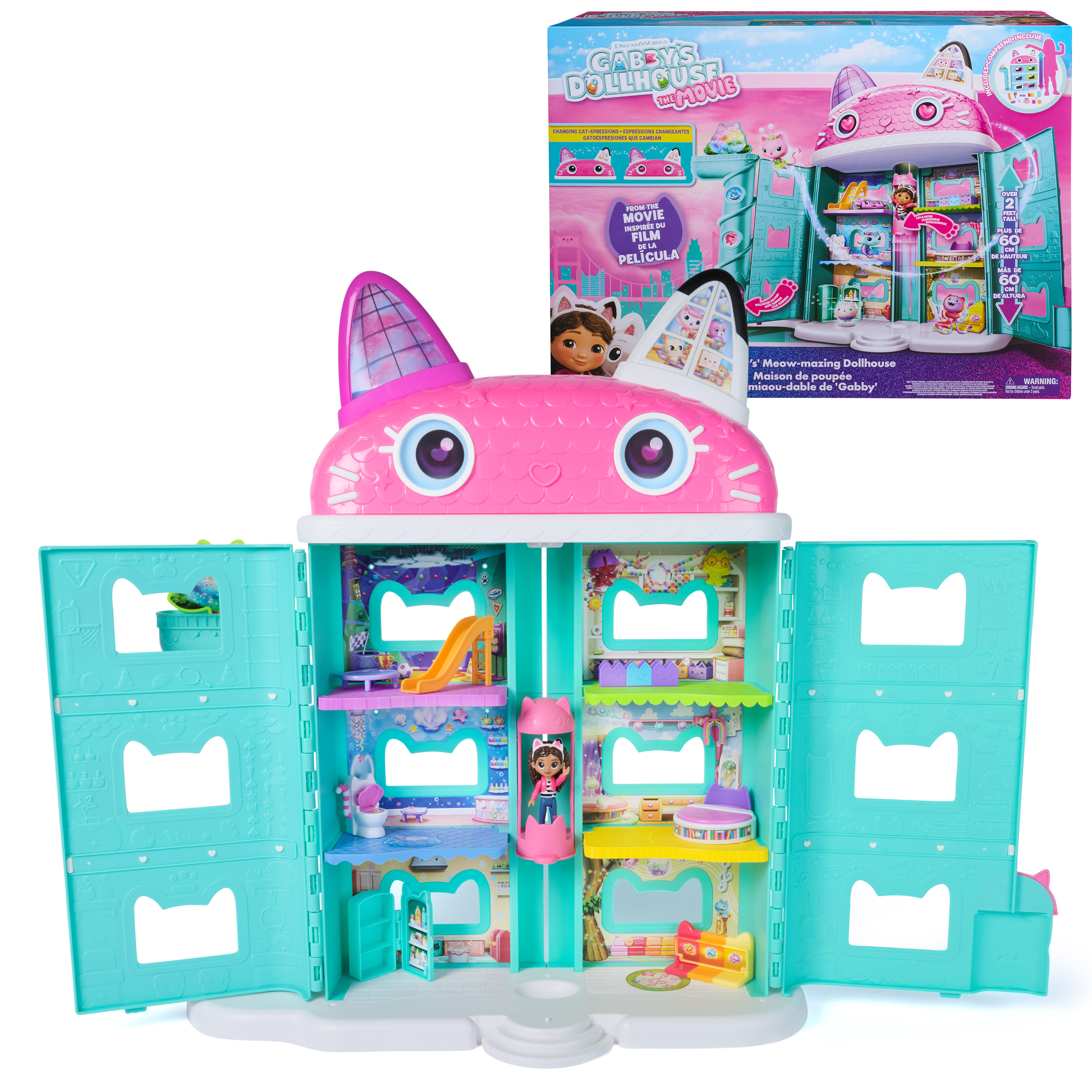 Gabby's Dollhouse , Casa delle bambole per festeggiamenti da 15 pezzi a ...