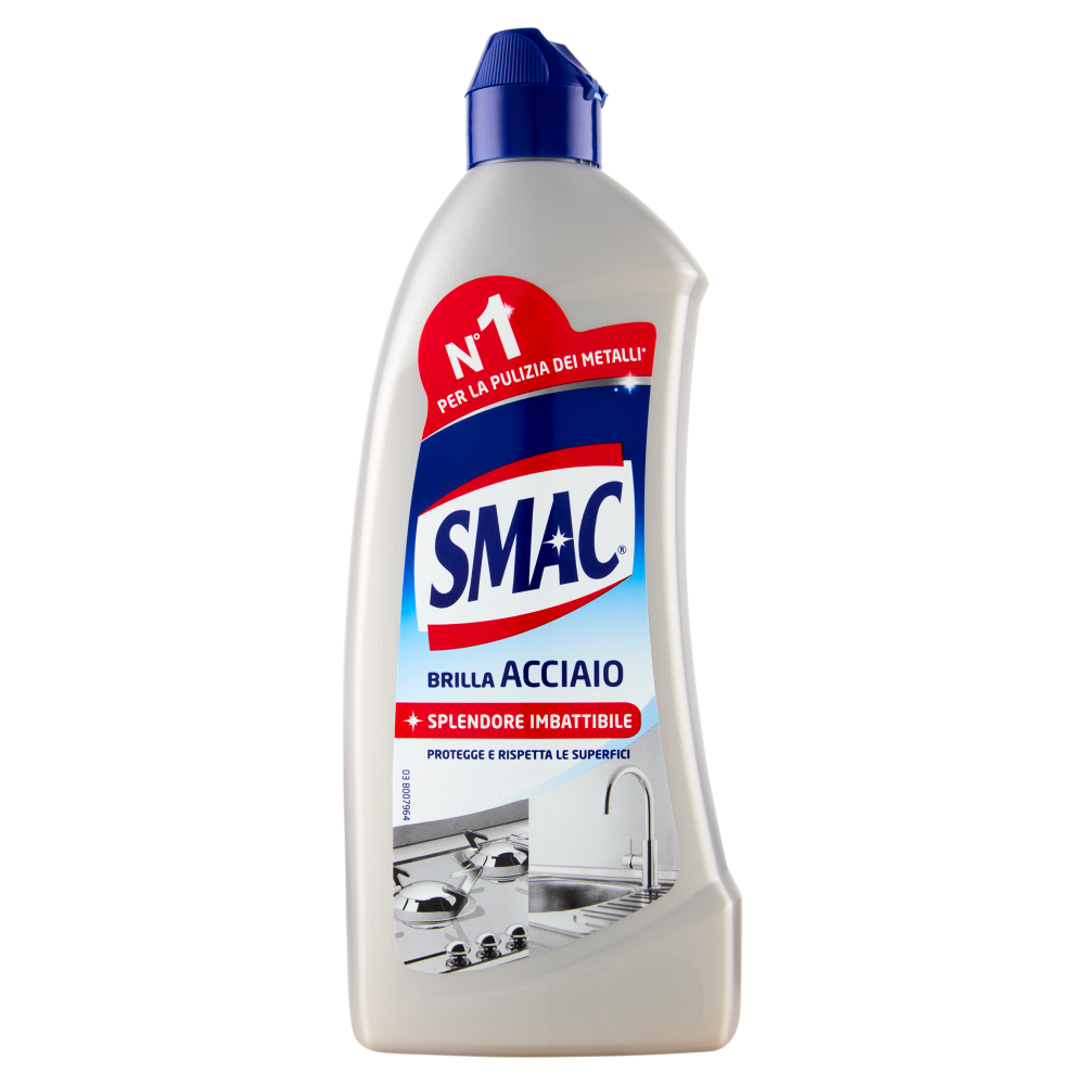 Smac - Brilla Acciaio Crema, Detergente per Superfici in Acciaio ...