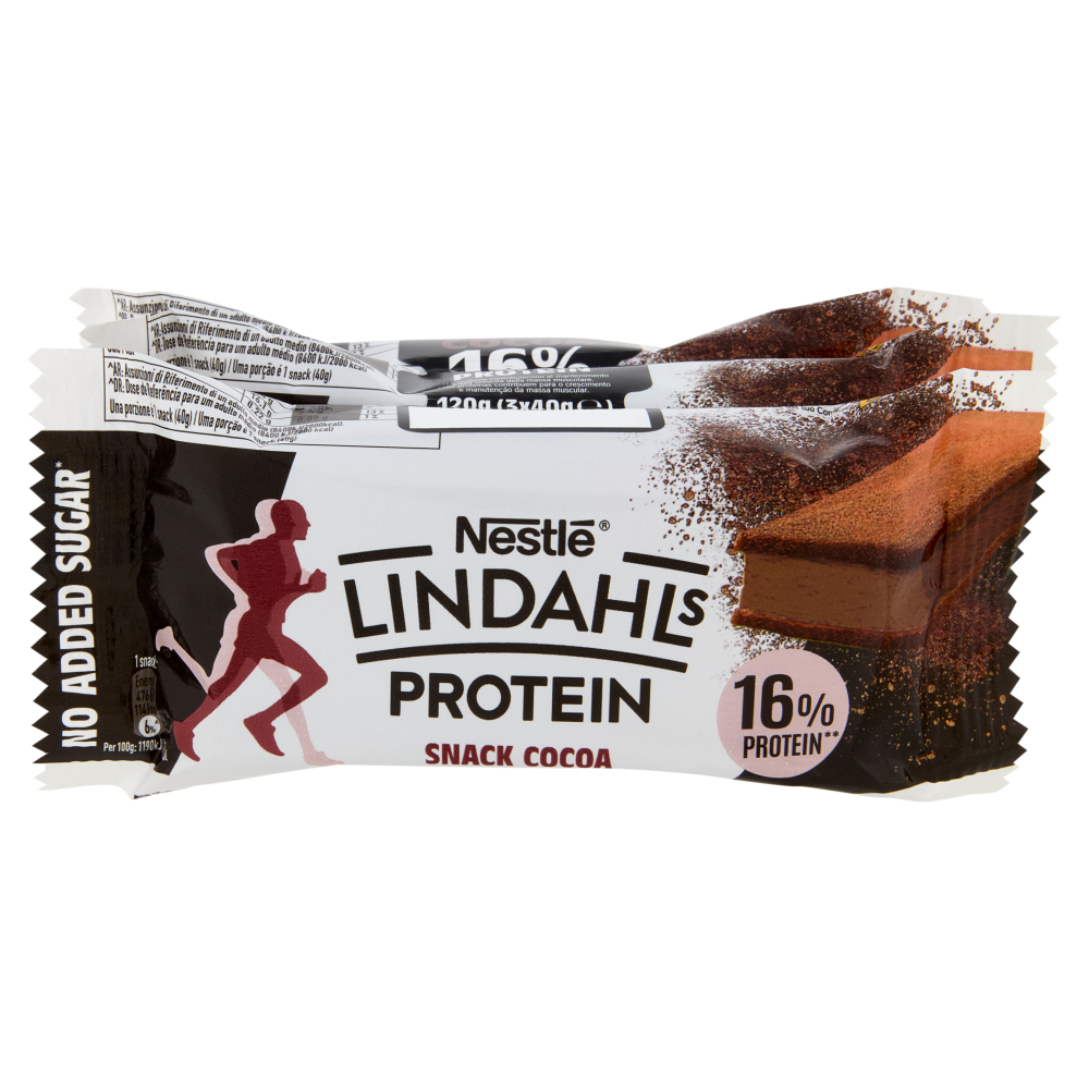 LINDAHLS Pro+Snack Cacao 3 x 40 g | Carrefour