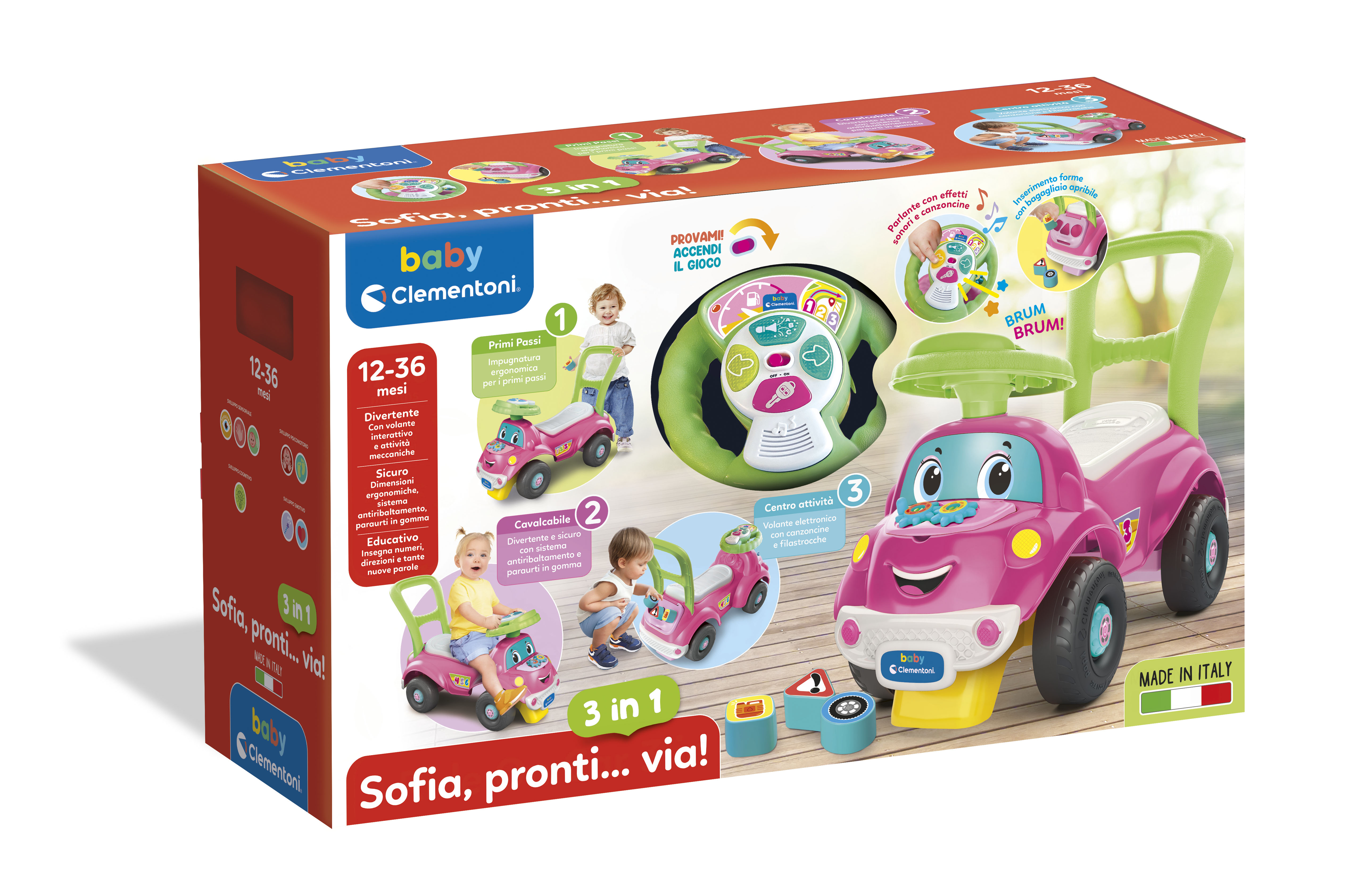 Clementoni Action & Réaction - Sofia Pronti Via 3 In 1 | Carrefour