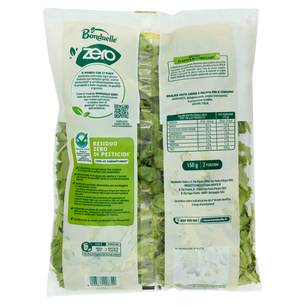 Bonduelle Zero Mix Lattughino e Songino 150 g | Carrefour