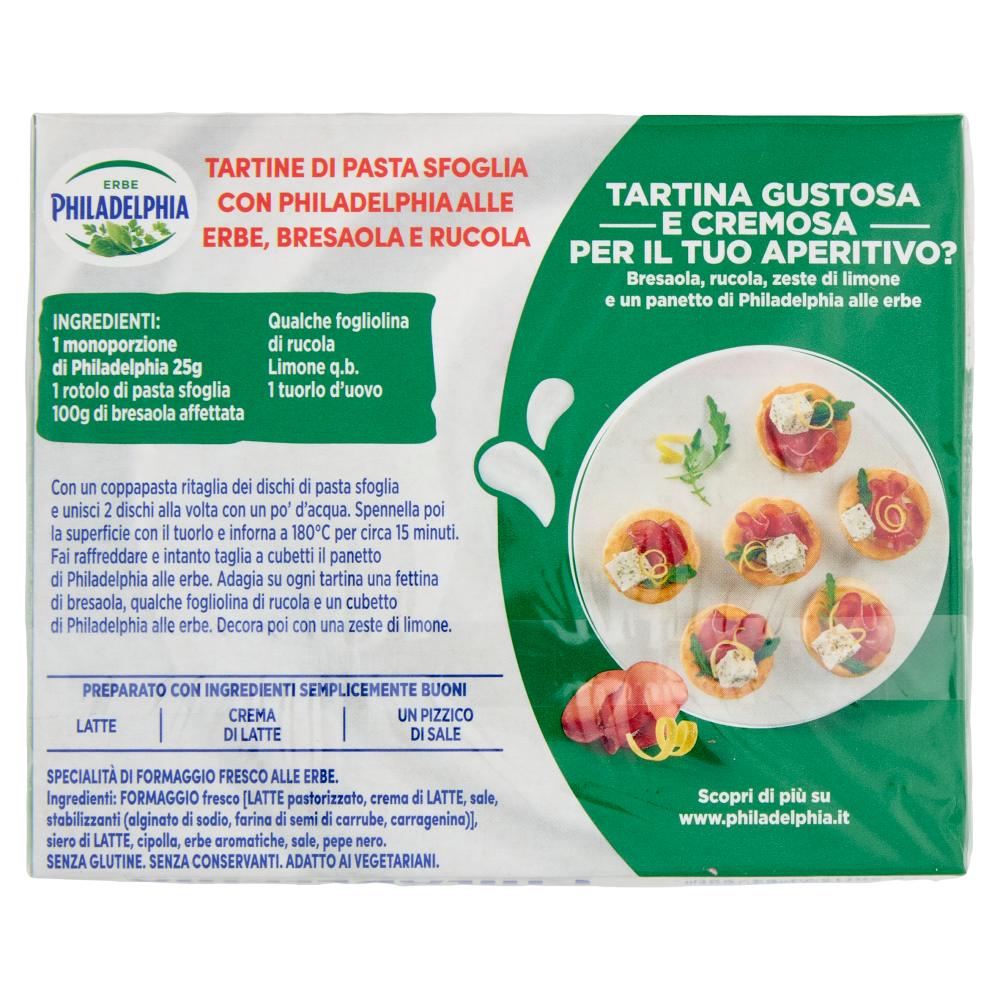 Philadelphia formaggio fresco spalmabile alle Erbe - 6x25g | Carrefour