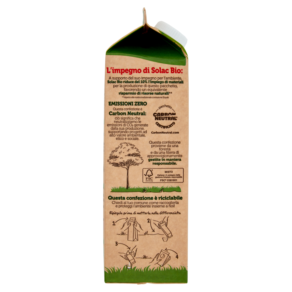 Solac Bio Latte da Agricoltura Biologica Intero 1000 ml | Carrefour