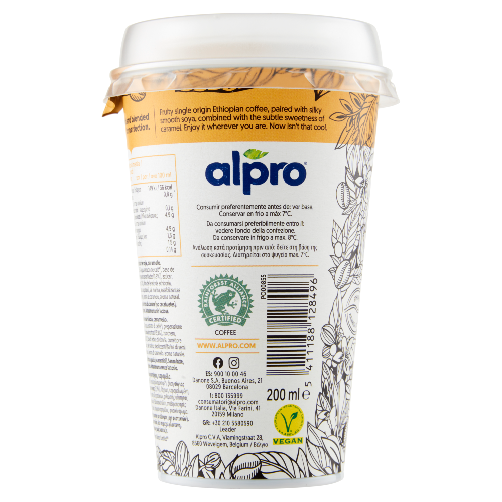 alpro Vegetal Baristas Caffè Caramel Soya 200 ml | Carrefour