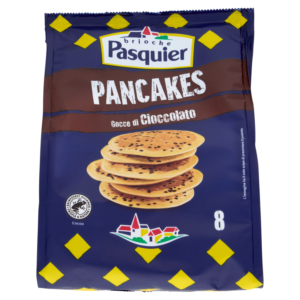 Brioche Pasquier Pancakes con gocce di Cioccolato 8 x 35 g | Carrefour
