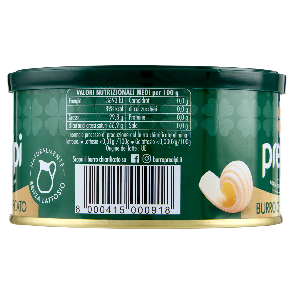 prealpi Burro Chiarificato 250 g | Carrefour