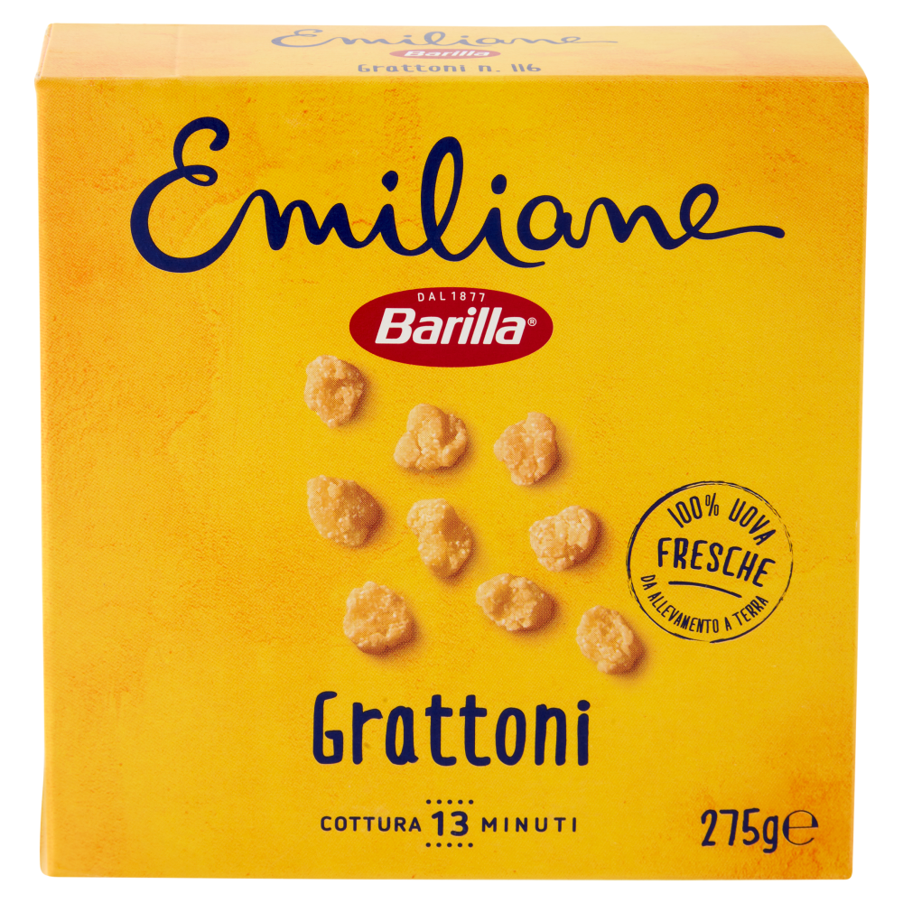 Barilla Emiliane Grattoni Pasta all'Uovo 275g | Carrefour