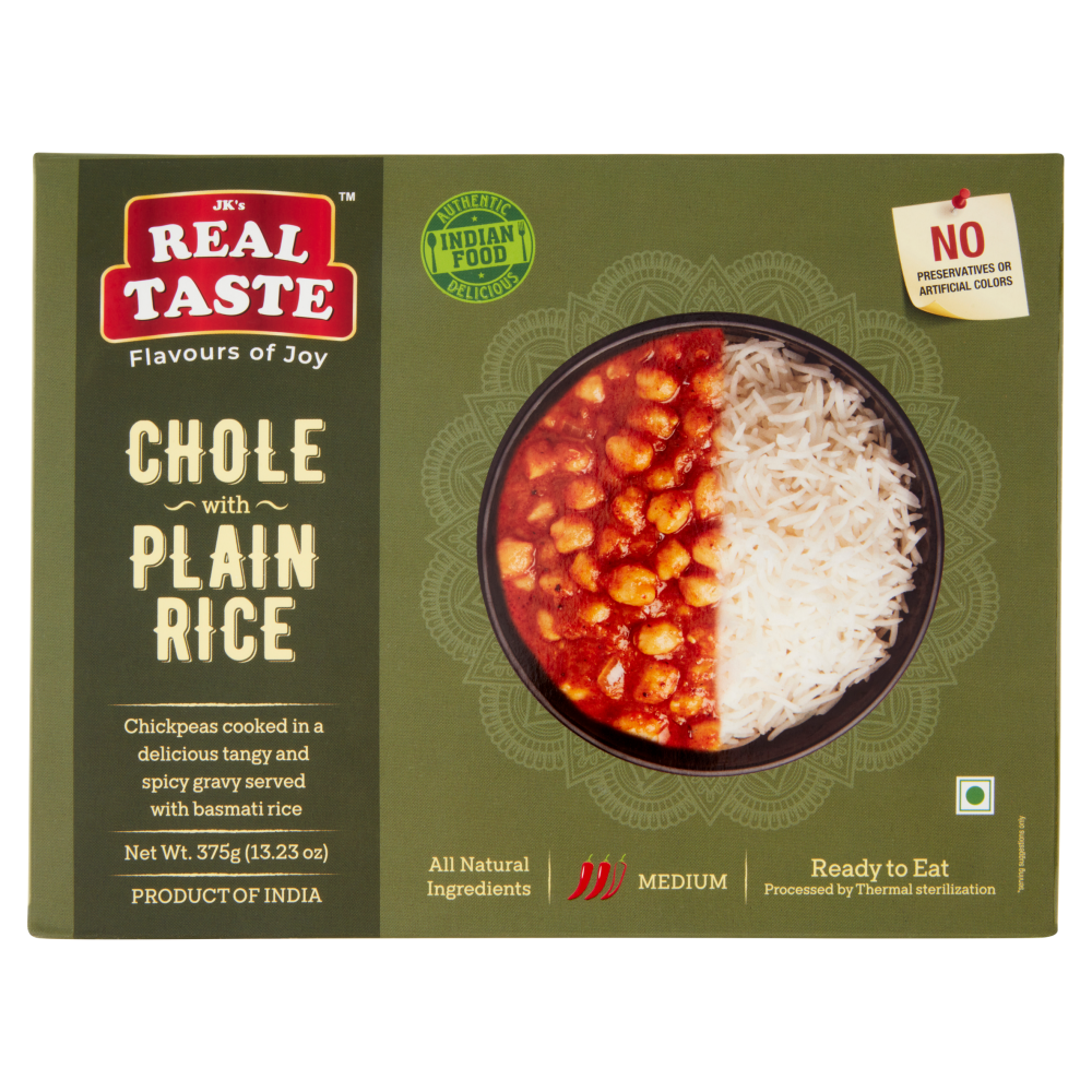 JK's Real Taste Chole With Plain Rice 375 g | Carrefour