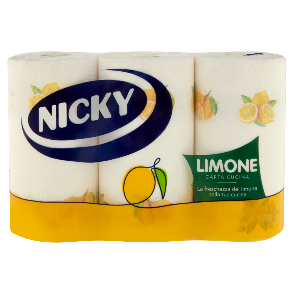 Nicky Limone Carta Cucina 3 pz | Carrefour