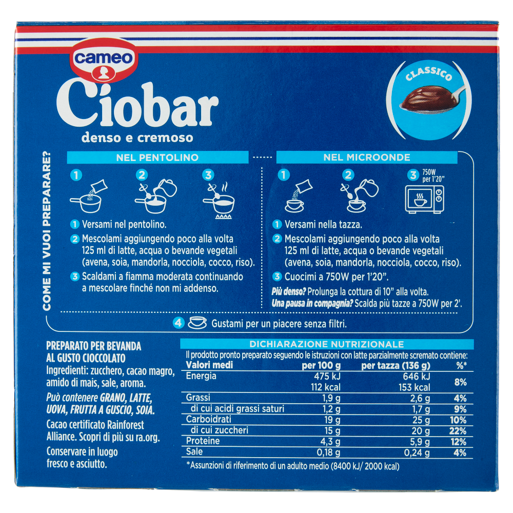 cameo Ciobar Gusto Classico 15 x 25 g | Carrefour