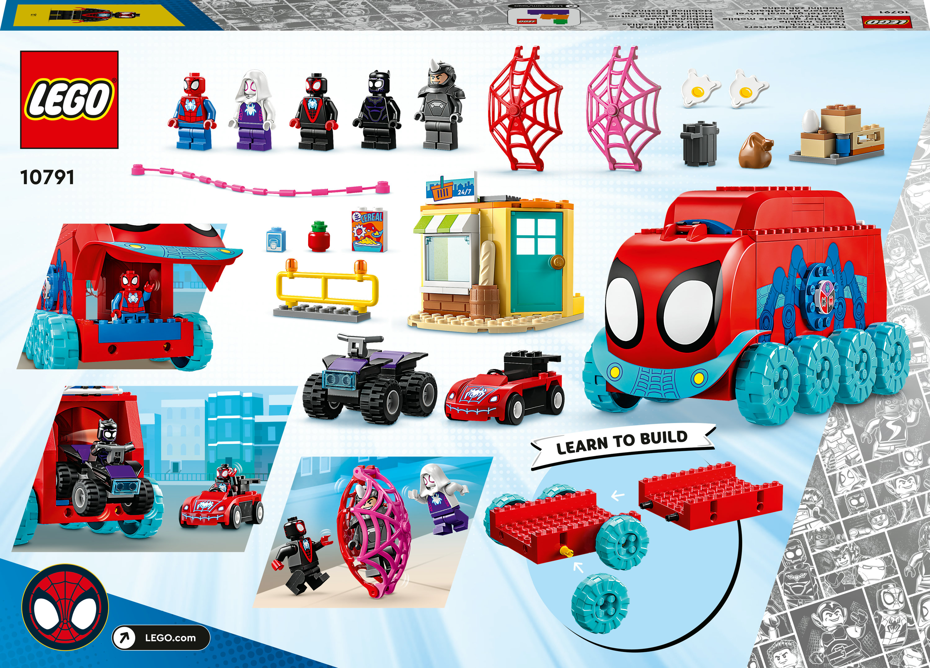 LEGO Marvel Super Heroes Quartier generale mobile del Team Spidey ...