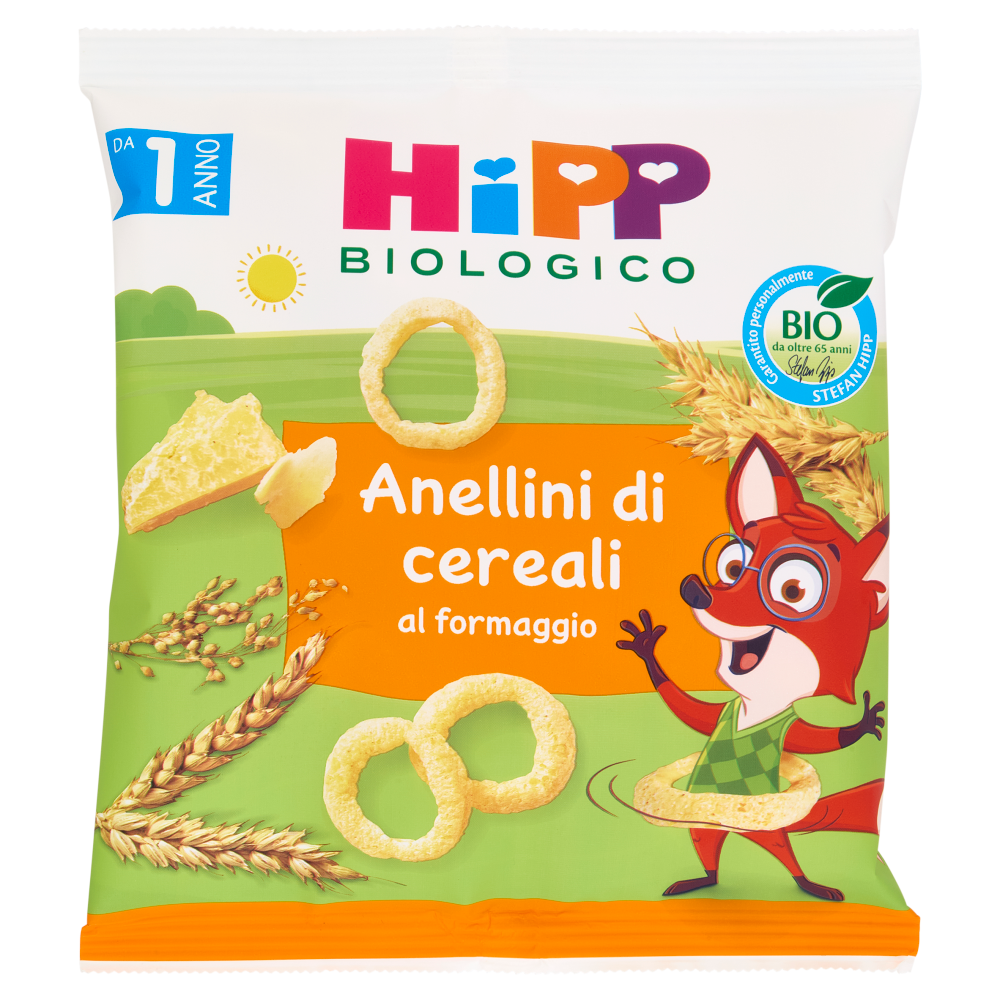 HiPP Biologico Anellini di cereali al formaggio 25 g | Carrefour