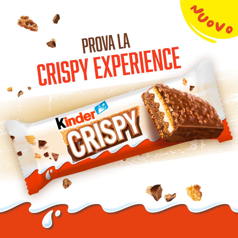 Kinder Crispy 5x34g: Wafer Ripieno di Crema al Latte | Carrefour