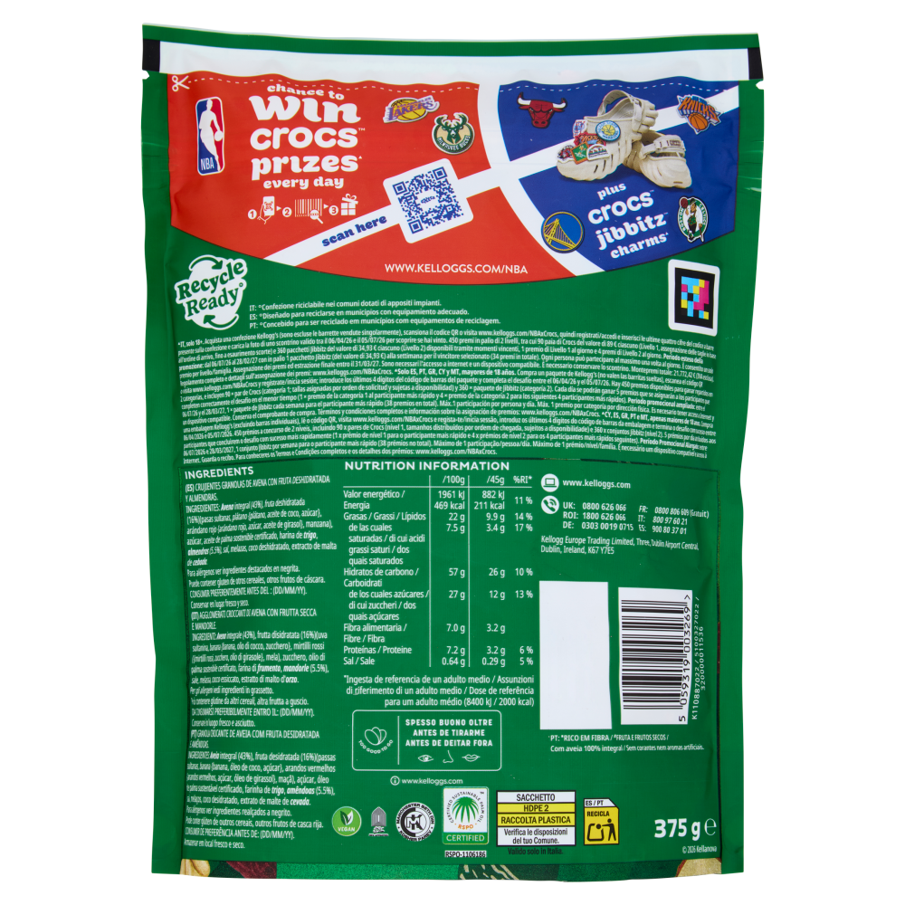 Kellogg's Extra granola frutta e frutta secca 375 g | Carrefour