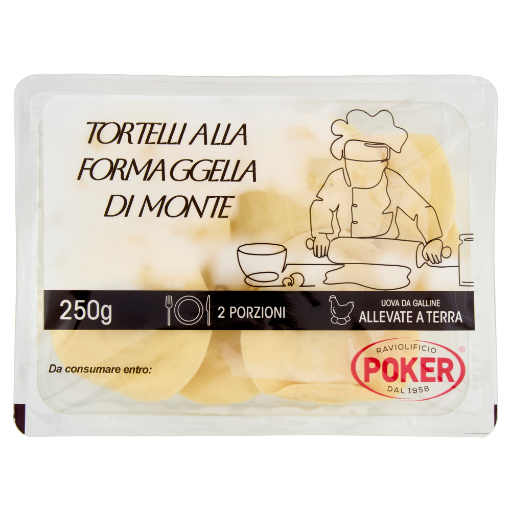 Poker Tortelli alla Formaggella di Monte 250 g | Carrefour